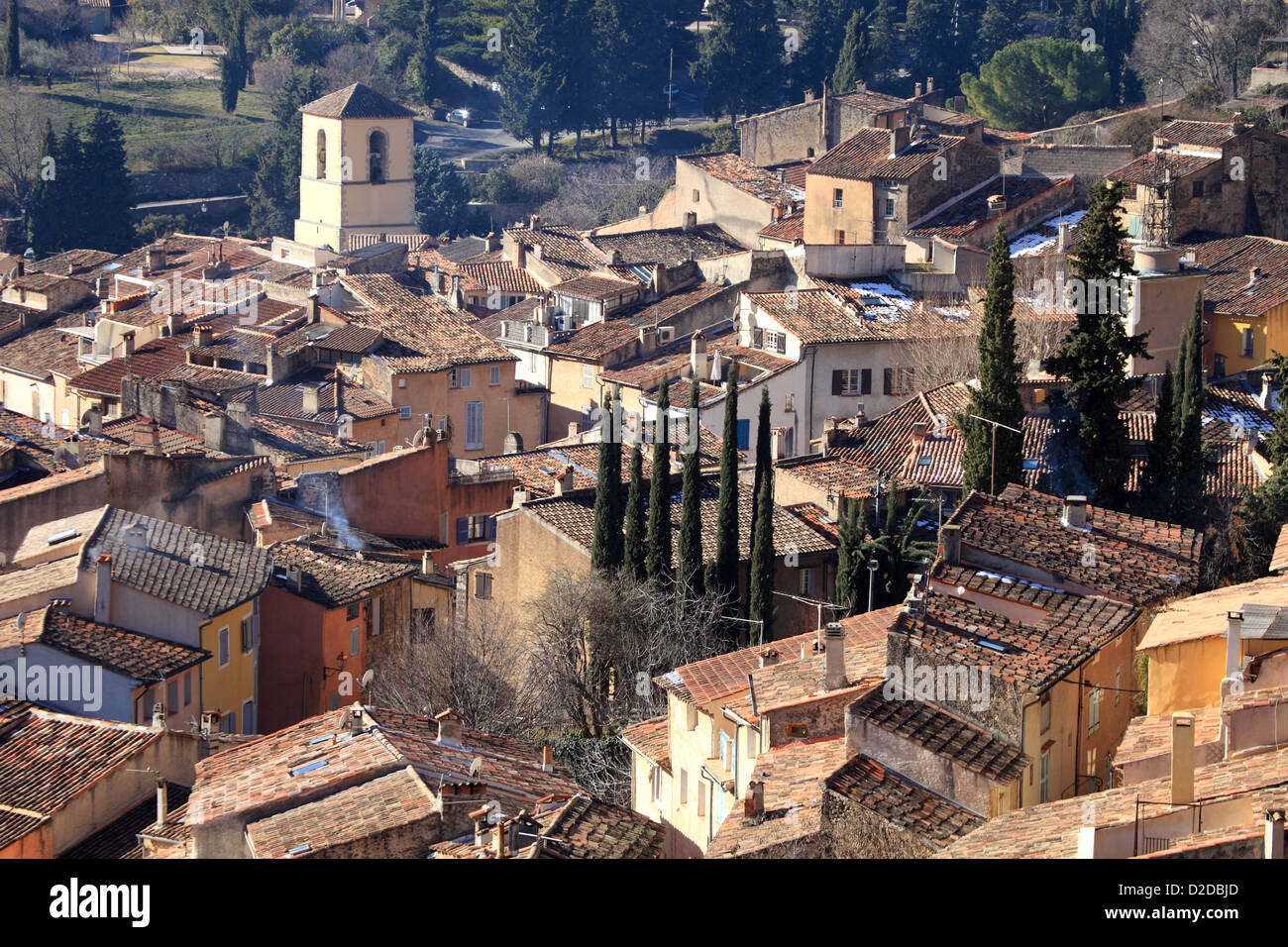 Picturesque provence village of cotignac france europe hi-res stock ...