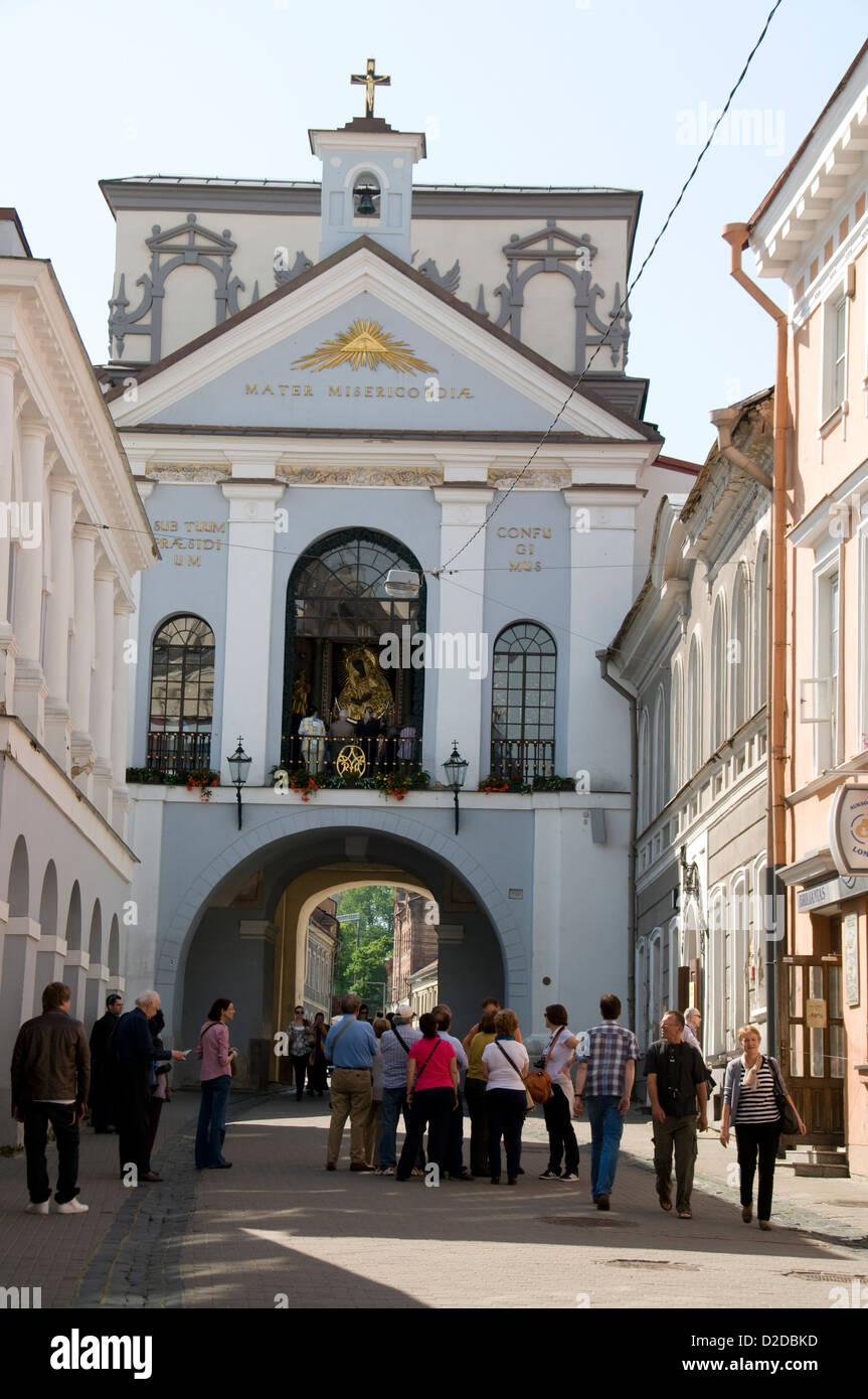 The Gates of Dawn on Ausros Vartu Gatve in Vilnius old town, Vilnius ...