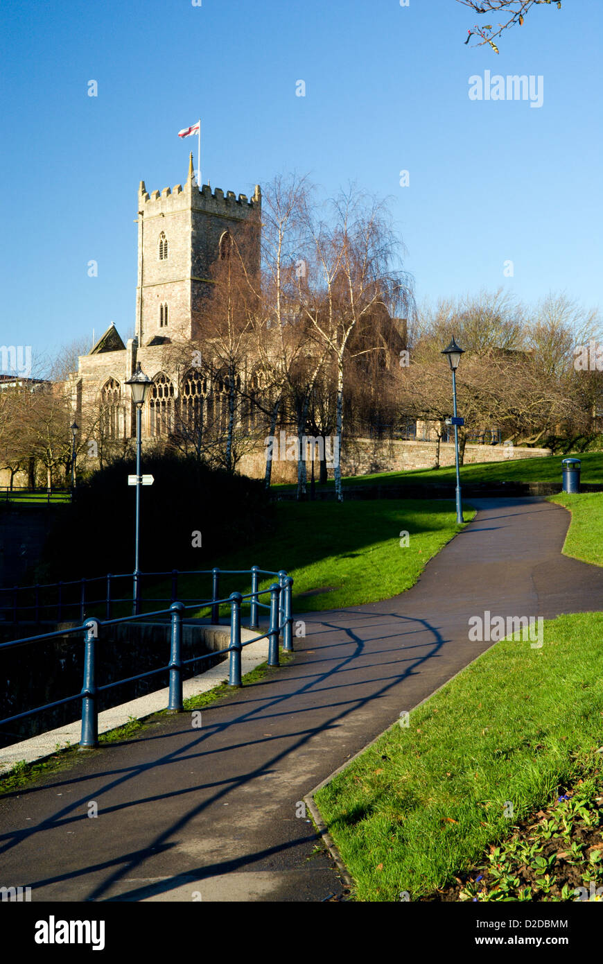 Ruins of St Peters Church, Castle Park, Bristol Stock Photo - Alamy