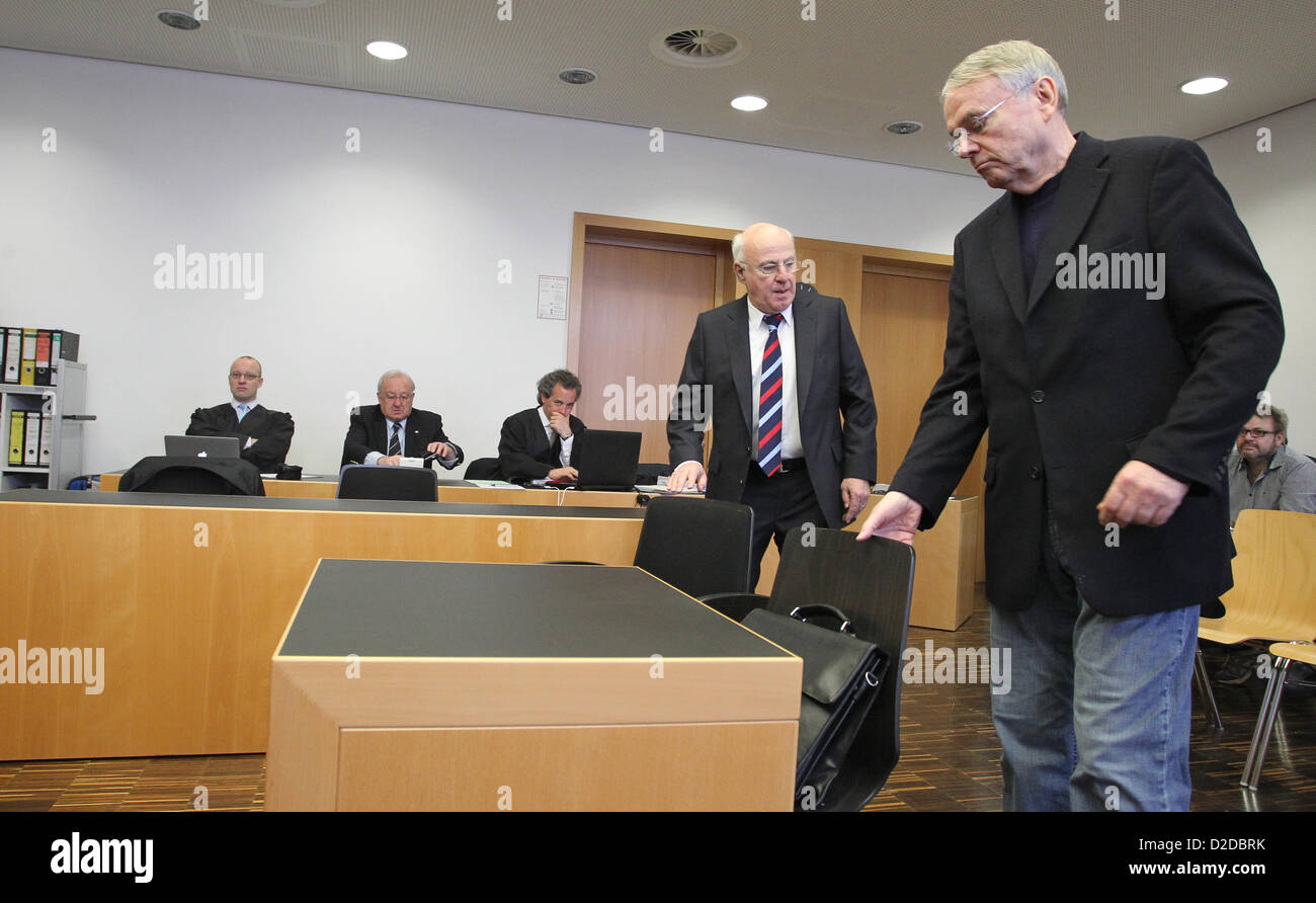 Former German Arm Secretary of State and witness, Ludwig-Holger Pfahl ...