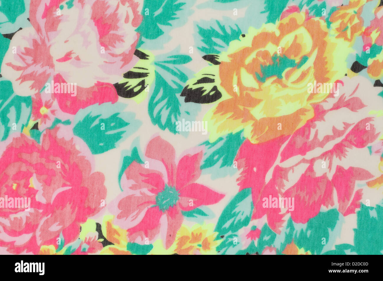 High resolution photo of the fabric with floral design Stock Photo - Alamy