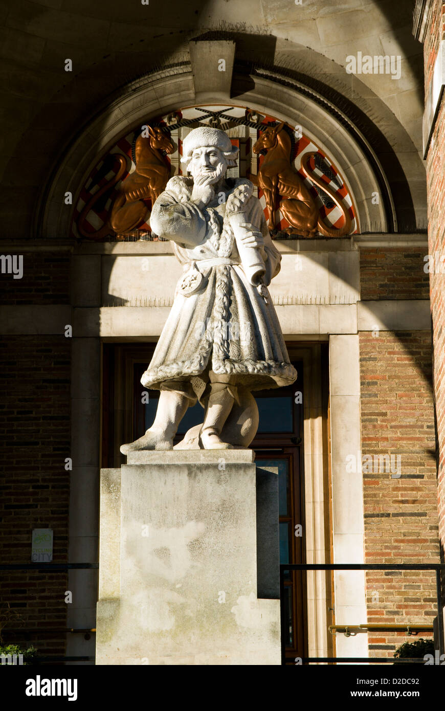 Portland stone sculpture depicting an Elizabethan Seaman city hall ...