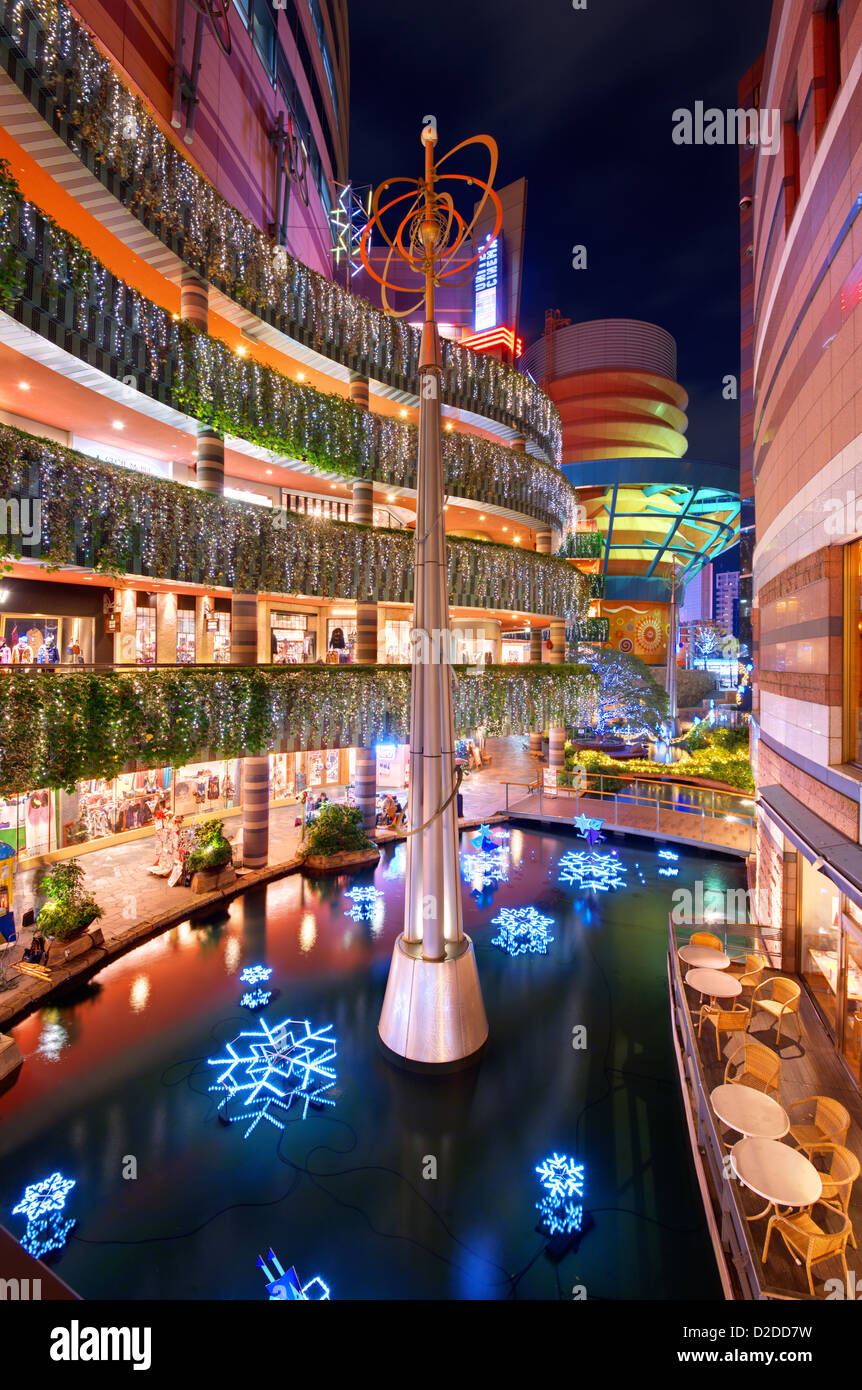 Canal City shopping and entertainment complex in Fukuoka, Japan Stock ...