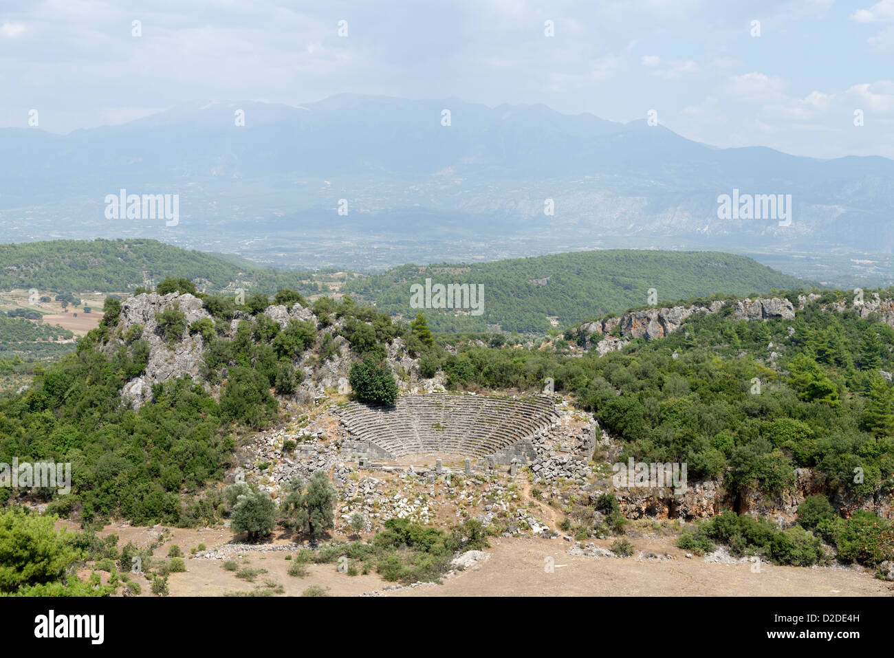 Pinara Turkey. View of the spectacular Greek-style 2nd century BC ...