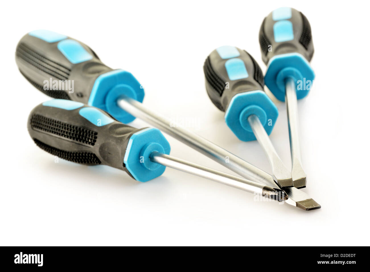 Four screwdrivers isolated on white Stock Photo - Alamy