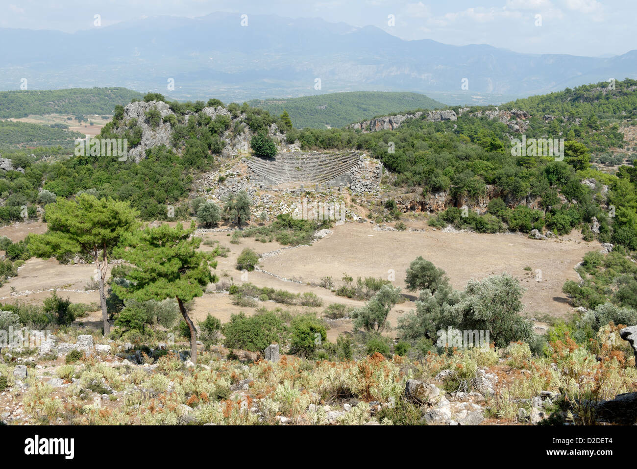 Pinara Turkey. View of the spectacular Greek-style 2nd century BC ...