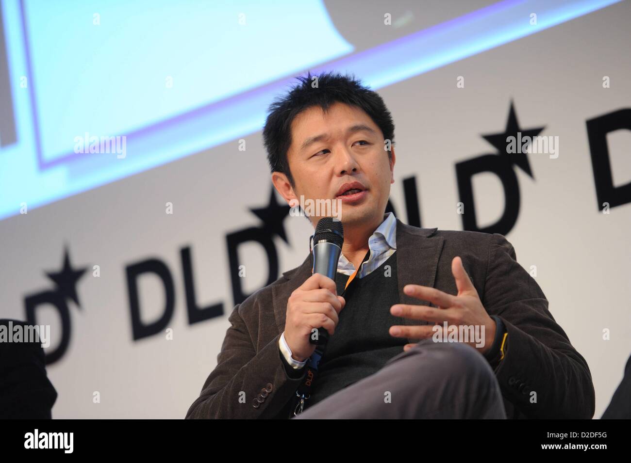 MUNICH/GERMANY - JANUARY 21: Steven Goh (Mag33) speaks on the podium ...