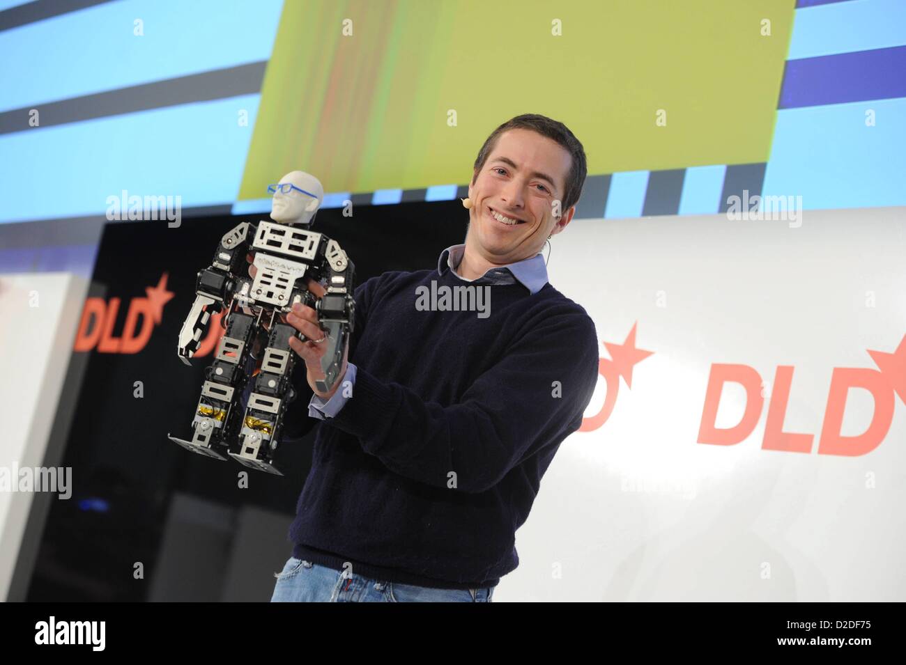 MUNICH/GERMANY - JANUARY 21: Limor Schweitzer (RoboSavvy) with his ...