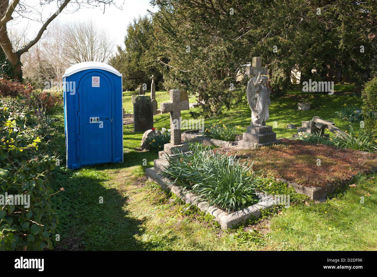 Bluein a church graveyard an unusual location to position and site a ...