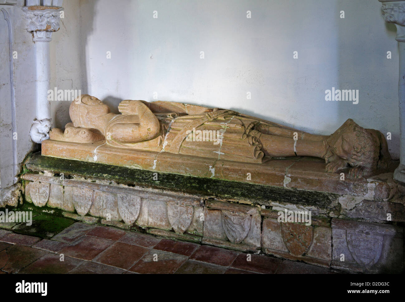 The altar-tomb of a medieval knight in the church of St Andrew at ...