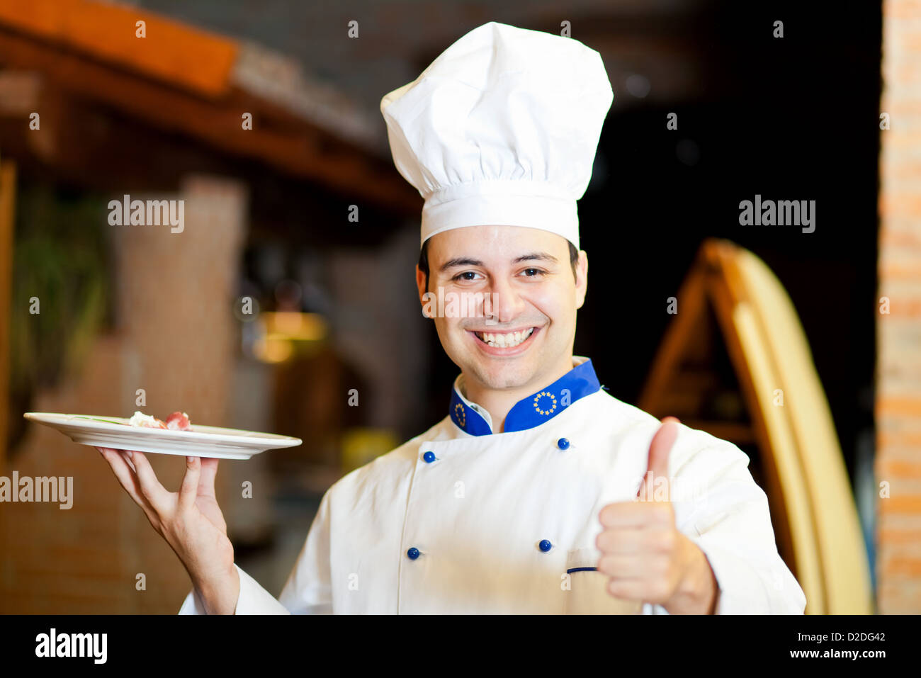 Chef man thumb up hi-res stock photography and images - Alamy