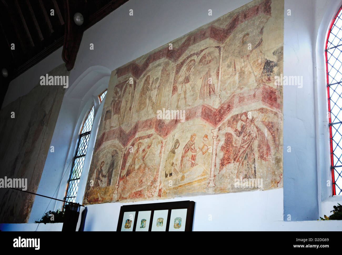 Medieval Wall Painting In Church Stock Photos & Medieval Wall Painting ...