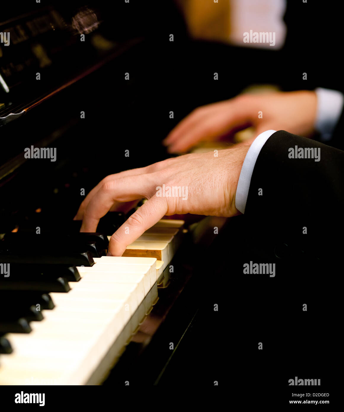 Man playing piano Stock Photo - Alamy