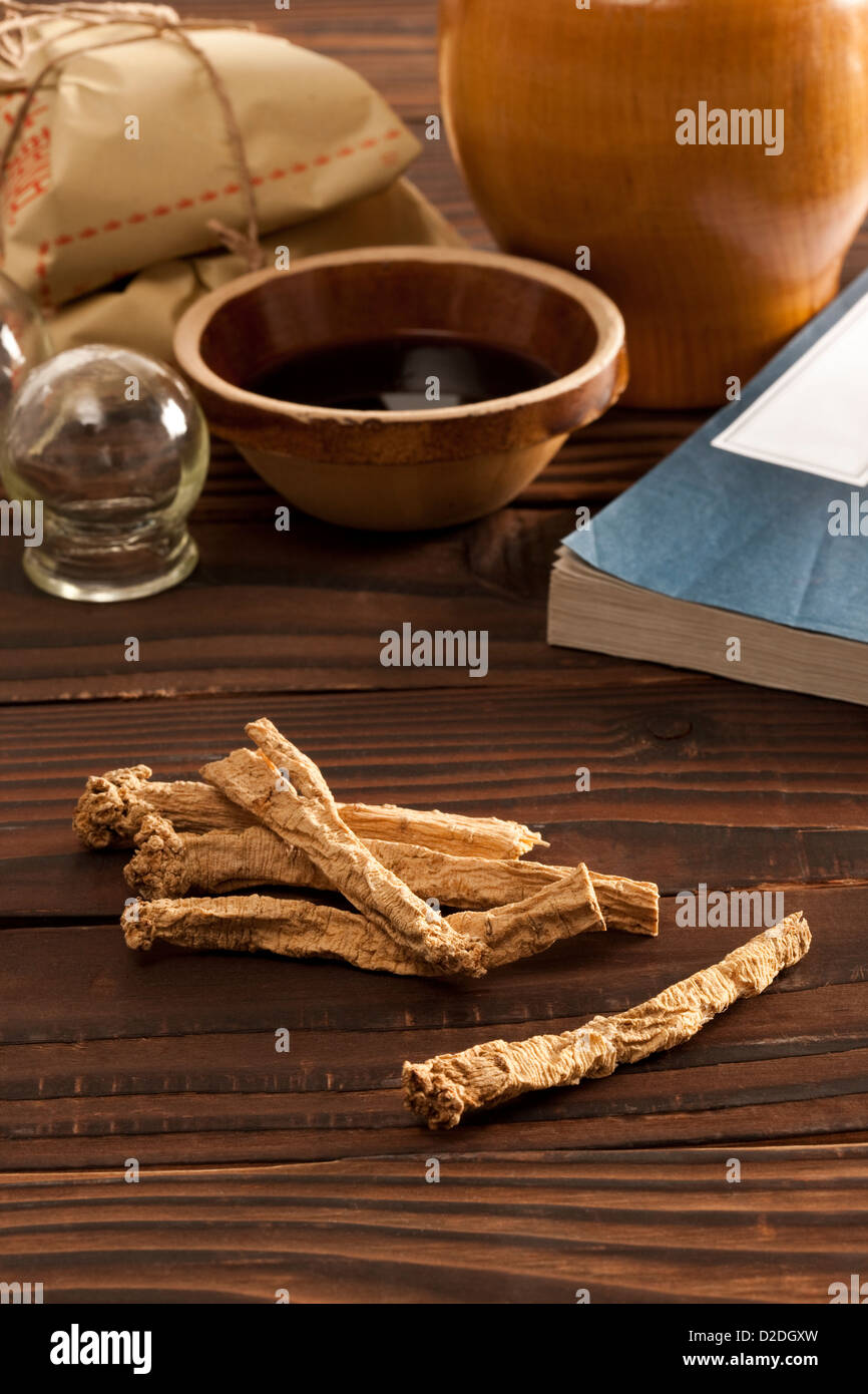 Chinese medical herbs and medical instruments Stock Photo - Alamy