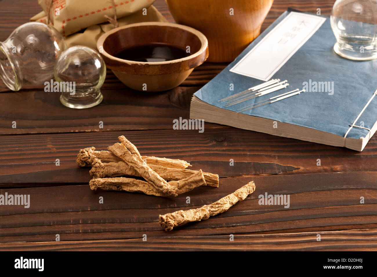 Chinese medical herbs and medical instruments Stock Photo - Alamy
