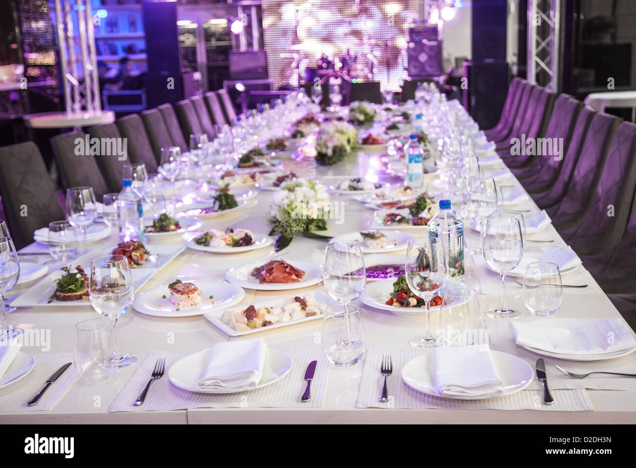 Abstract image of a celebratory table Stock Photo - Alamy