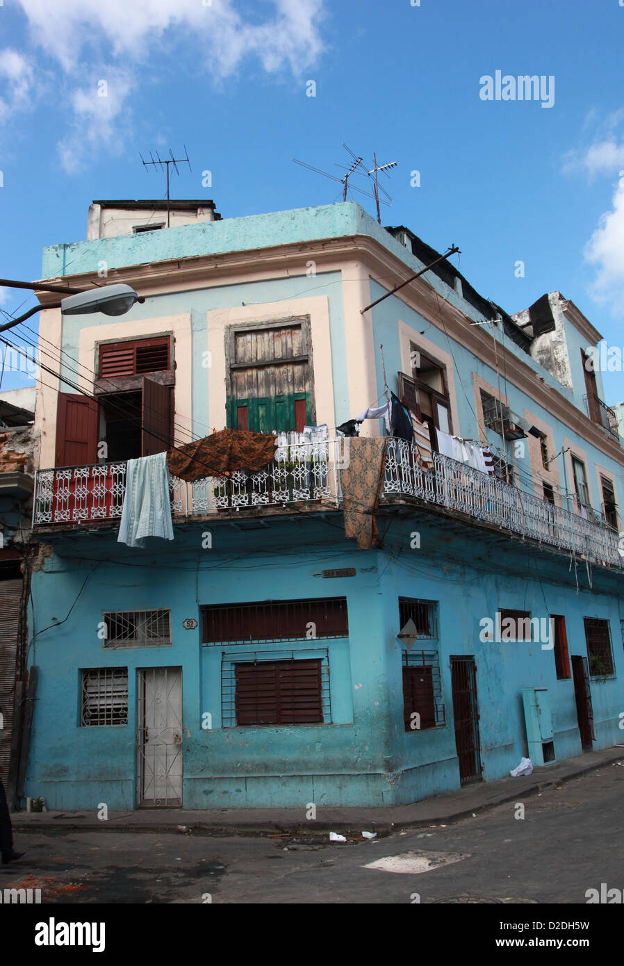 Cuban buildings in Havana Cuba Stock Photo - Alamy