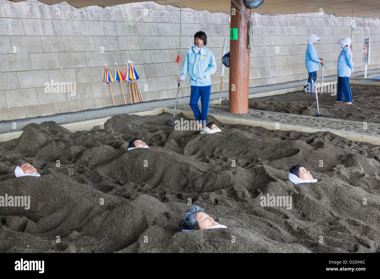 Japan, Kyushu, Kagoshima, Ibusuki, Thermal Sand Baths Stock Photo - Alamy
