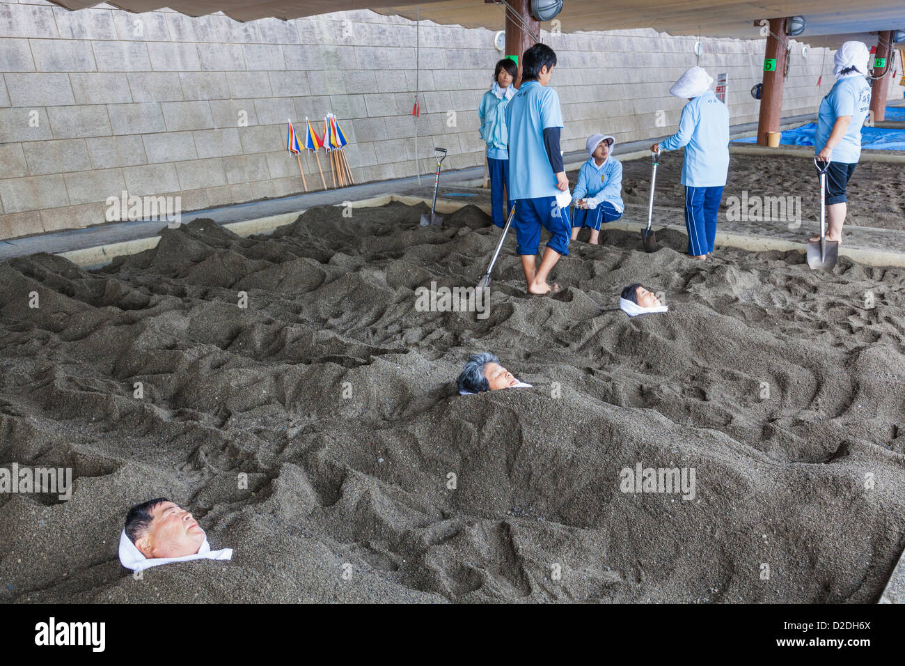 Japan, Kyushu, Kagoshima, Ibusuki, Thermal Sand Baths Stock Photo - Alamy