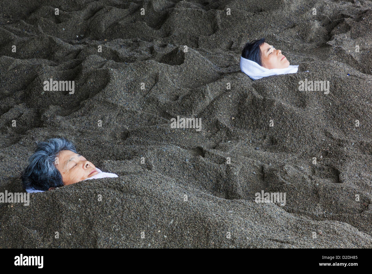 Japan, Kyushu, Kagoshima, Ibusuki, Thermal Sand Baths Stock Photo - Alamy