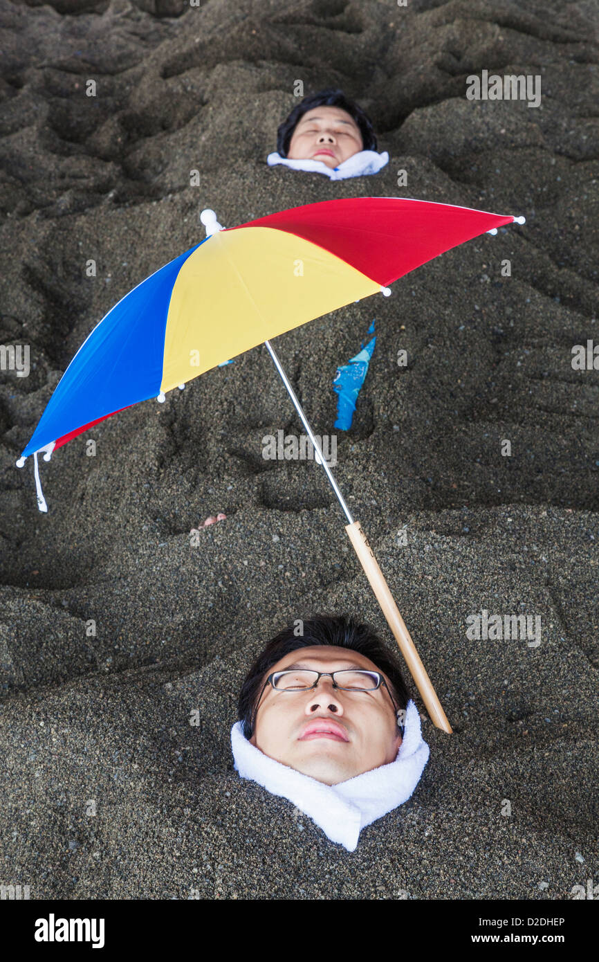 Japan, Kyushu, Kagoshima, Ibusuki, Thermal Sand Baths Stock Photo - Alamy