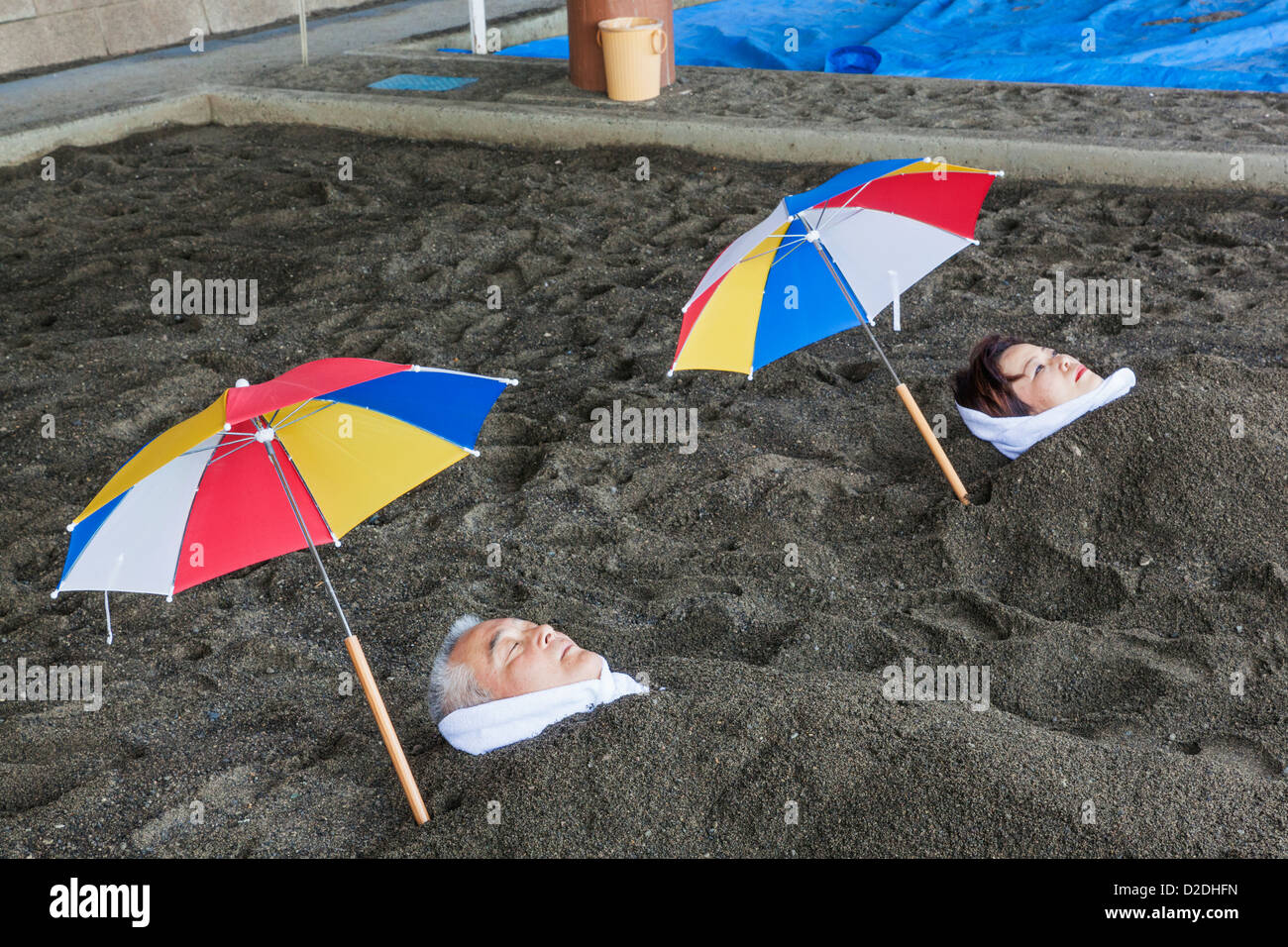 Japan, Kyushu, Kagoshima, Ibusuki, Thermal Sand Baths Stock Photo - Alamy