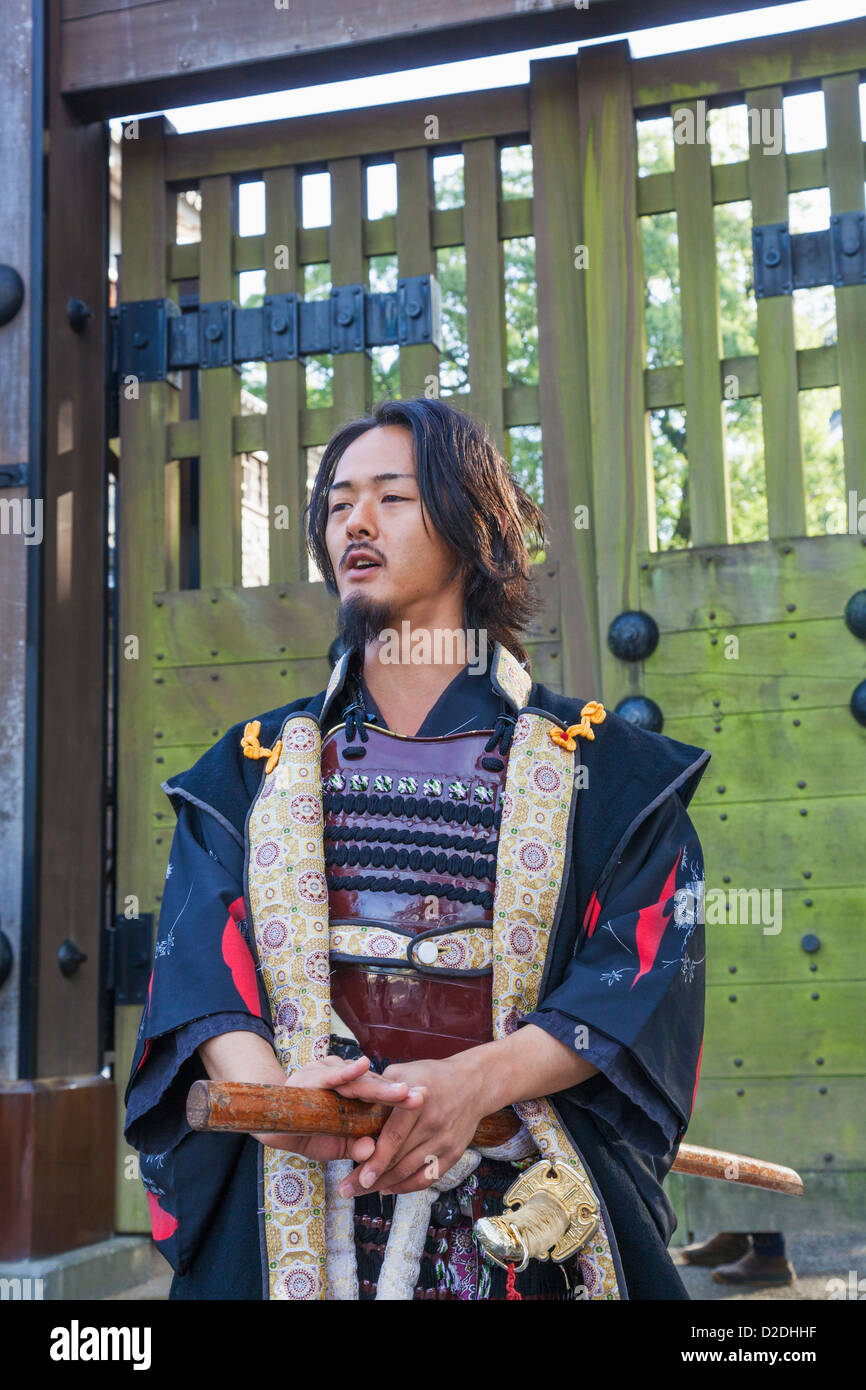 Japan, Kyushu, Kumamoto, Kumamoto Castle, Welcoming Guard at Castle ...