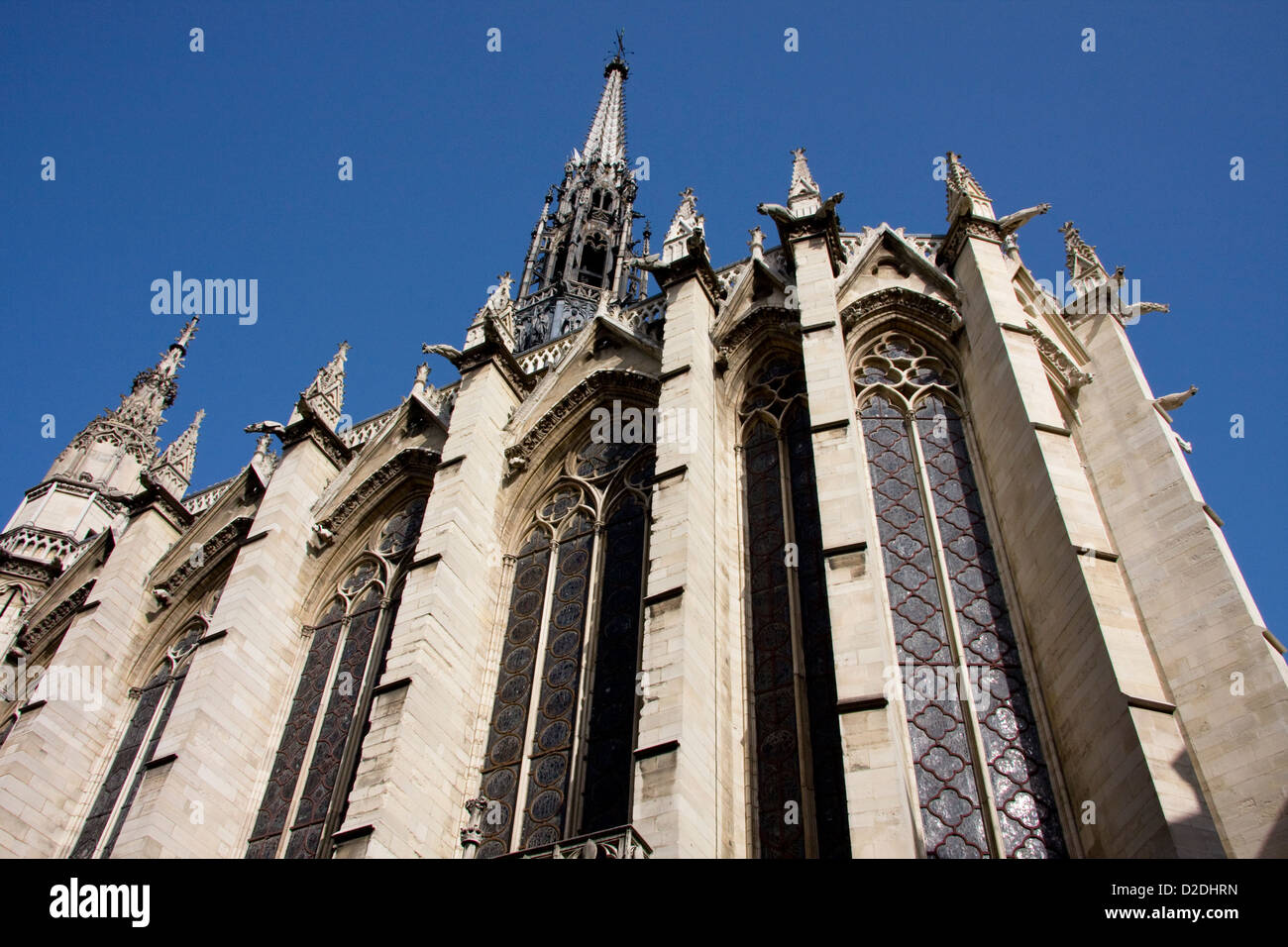 Exterior of the Sainte-Chapelle, Paris, built in 1246 by Louis IX Stock ...