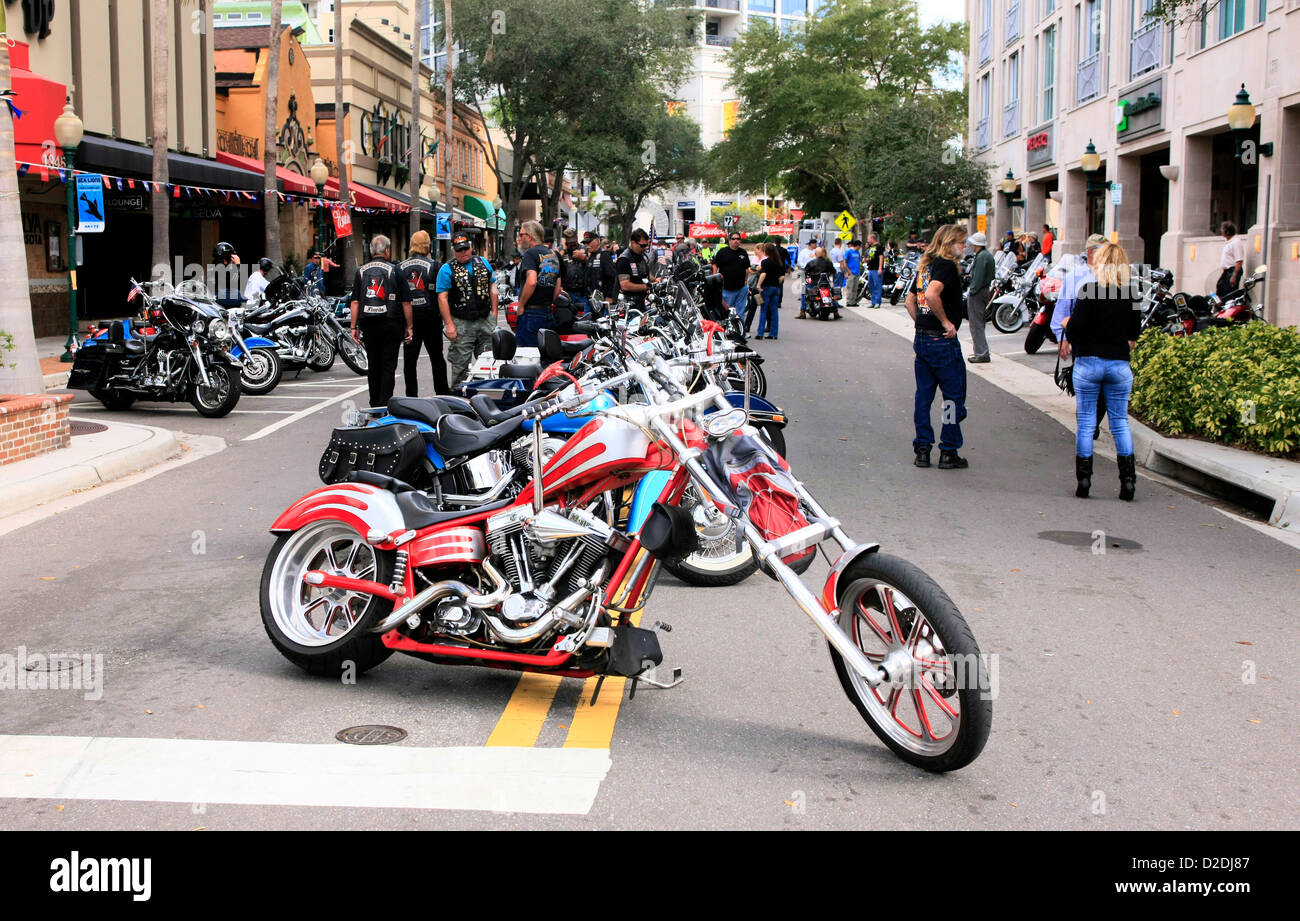 Thunder in the Bay motorcycle event in Sarasota Florida Stock Photo - Alamy