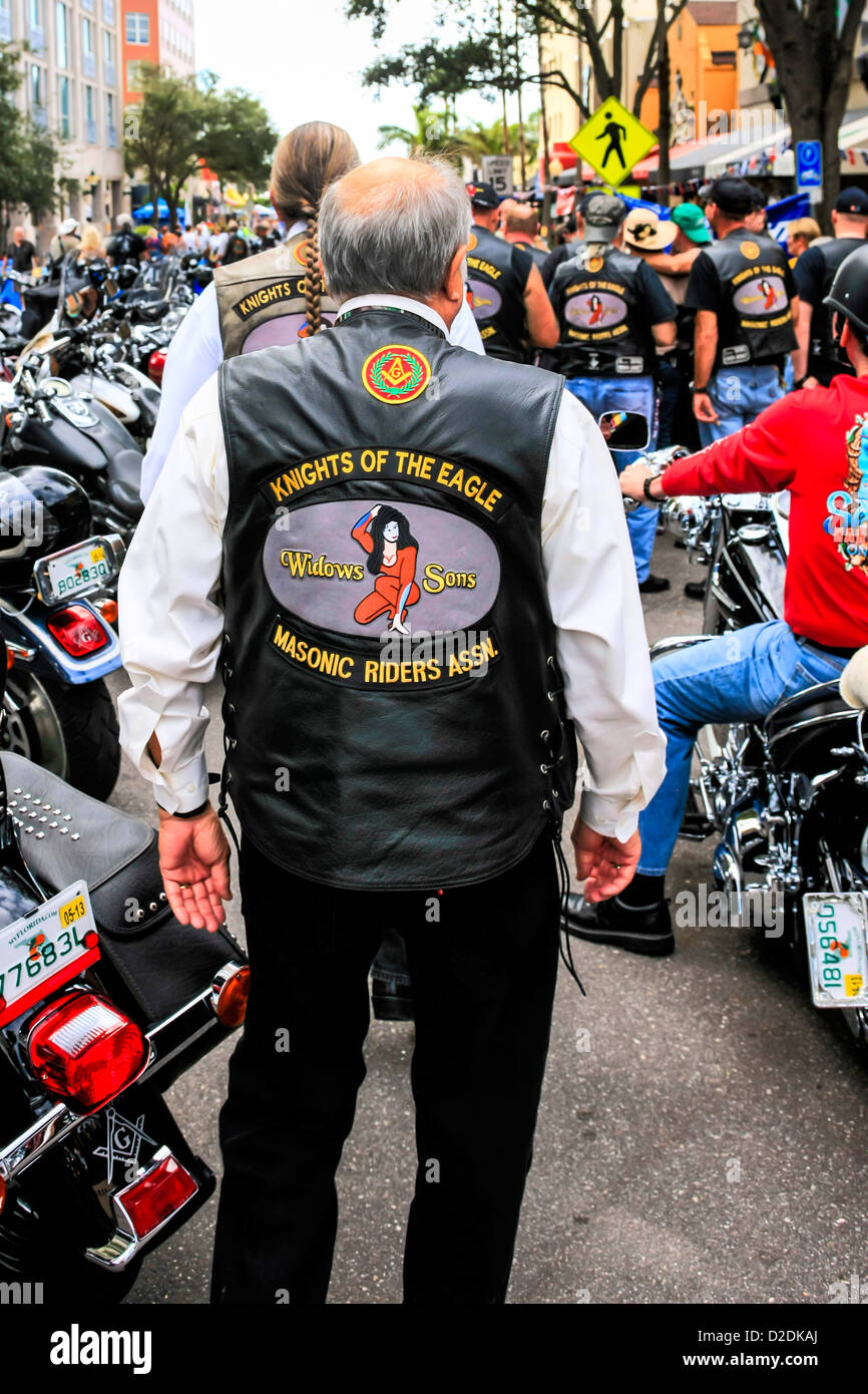 Members of motorcycle club hi-res stock photography and images - Alamy