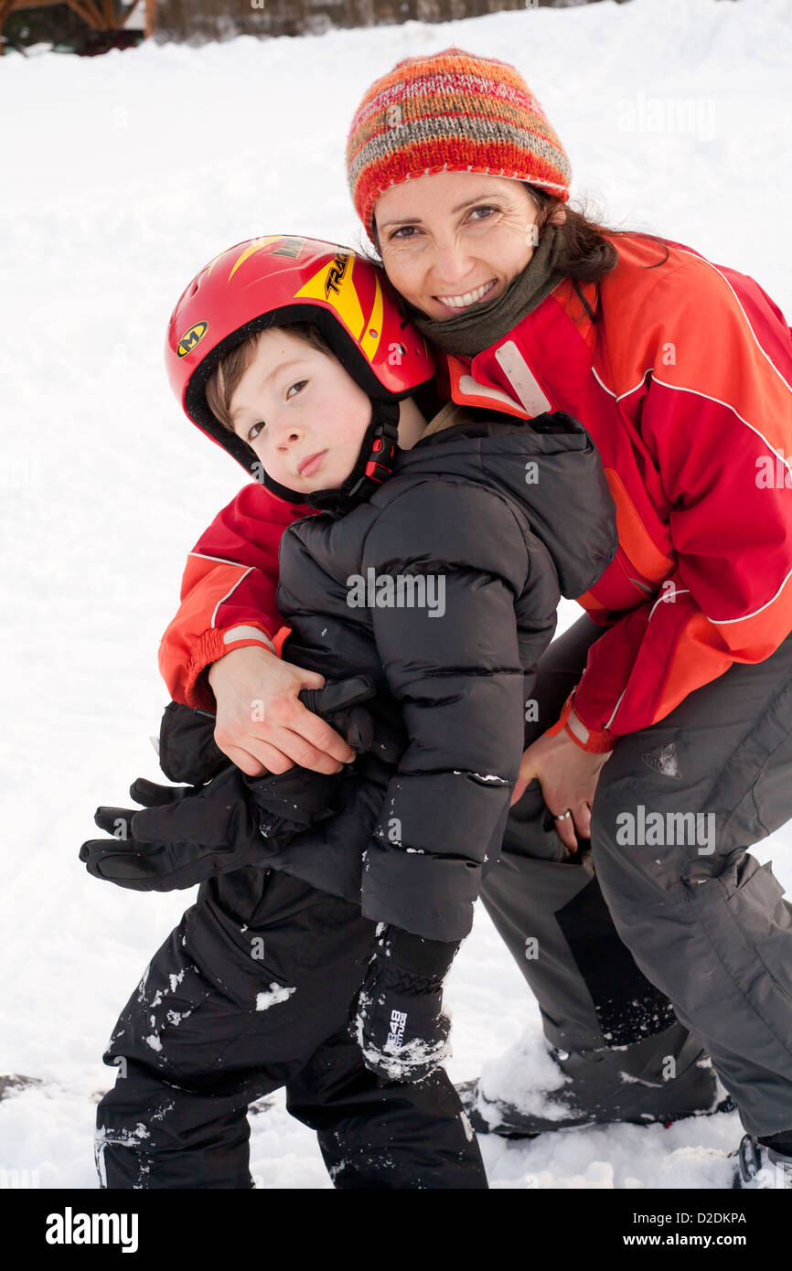 Portraits of the mother and the son Stock Photo - Alamy