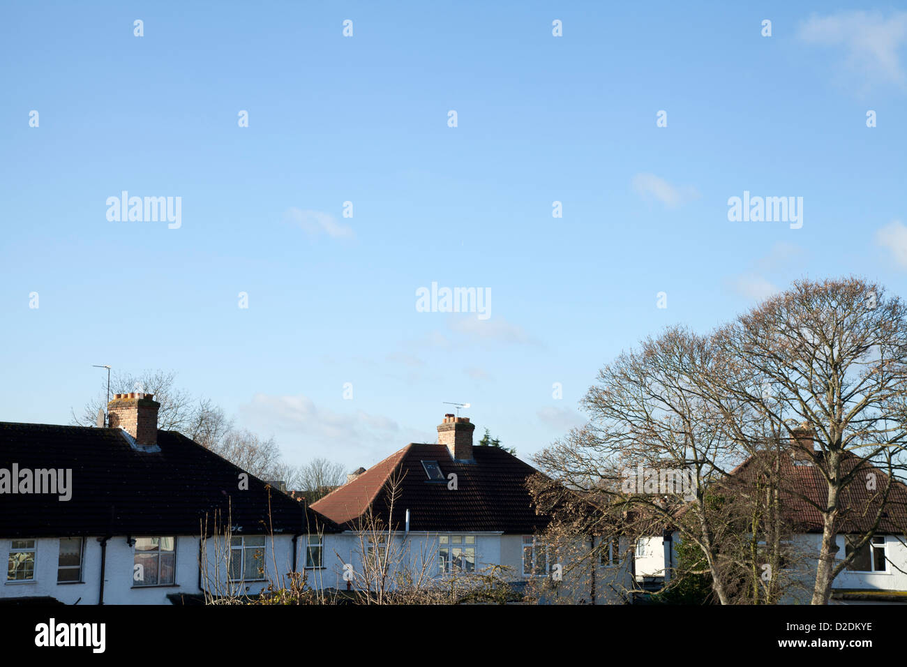 Roof tops of houses on a sunny day Stock Photo - Alamy