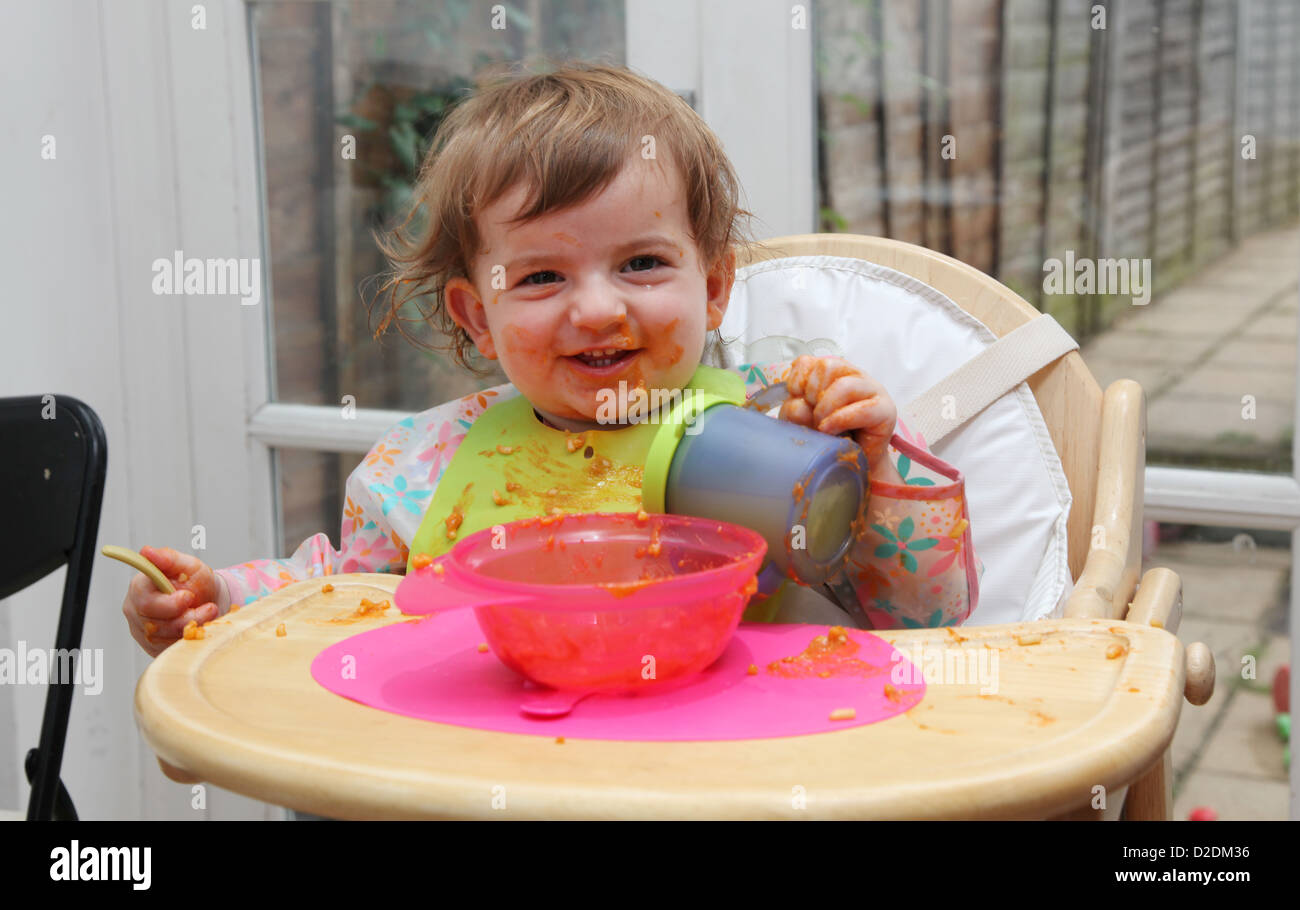 A messy lunchtime Stock Photo - Alamy
