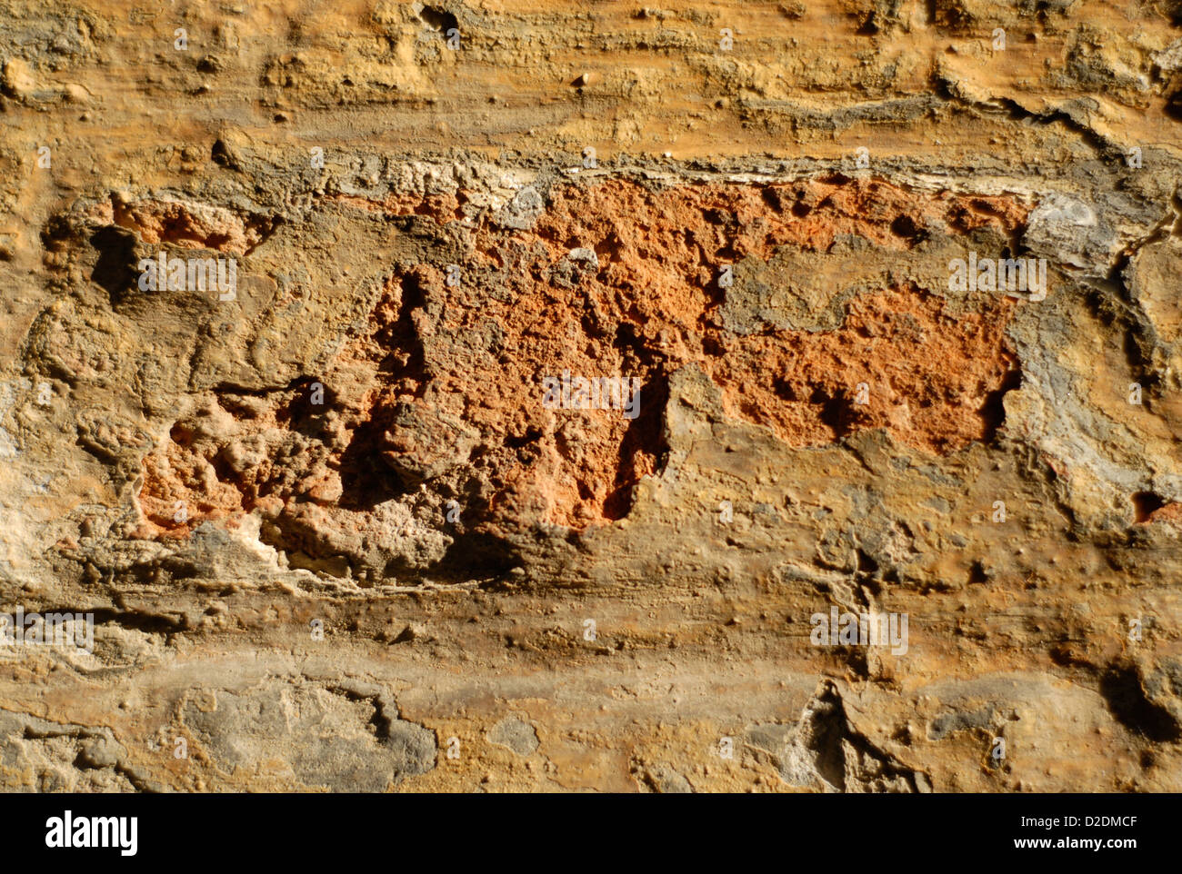 Eroded brick work Stock Photo - Alamy