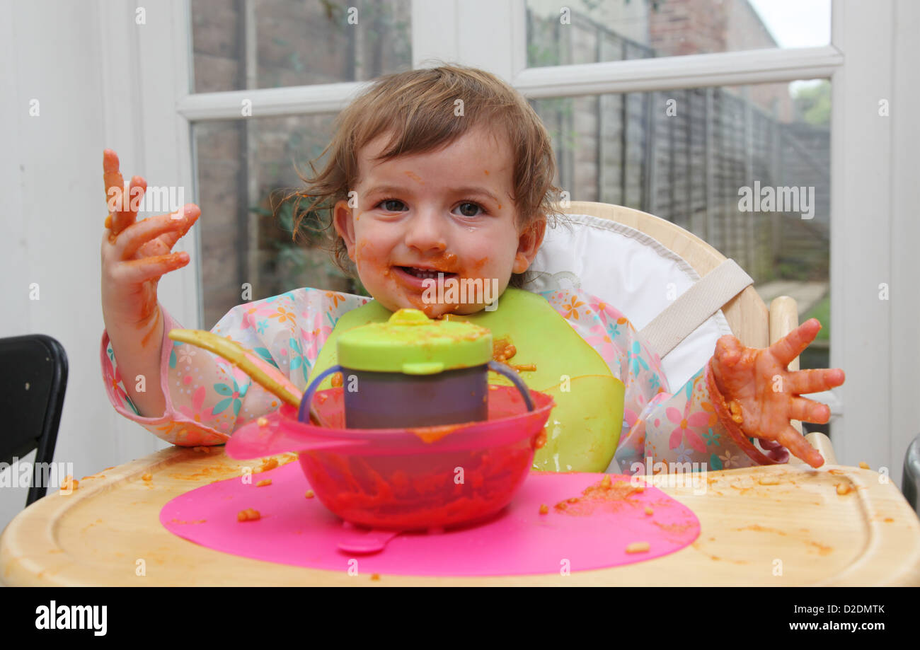 A messy lunchtime Stock Photo - Alamy