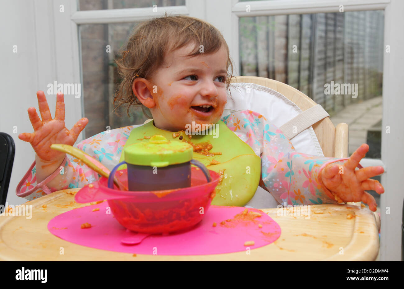 A messy lunchtime Stock Photo - Alamy