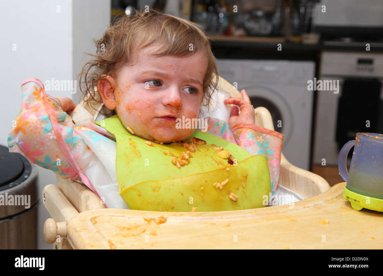A messy lunchtime Stock Photo - Alamy