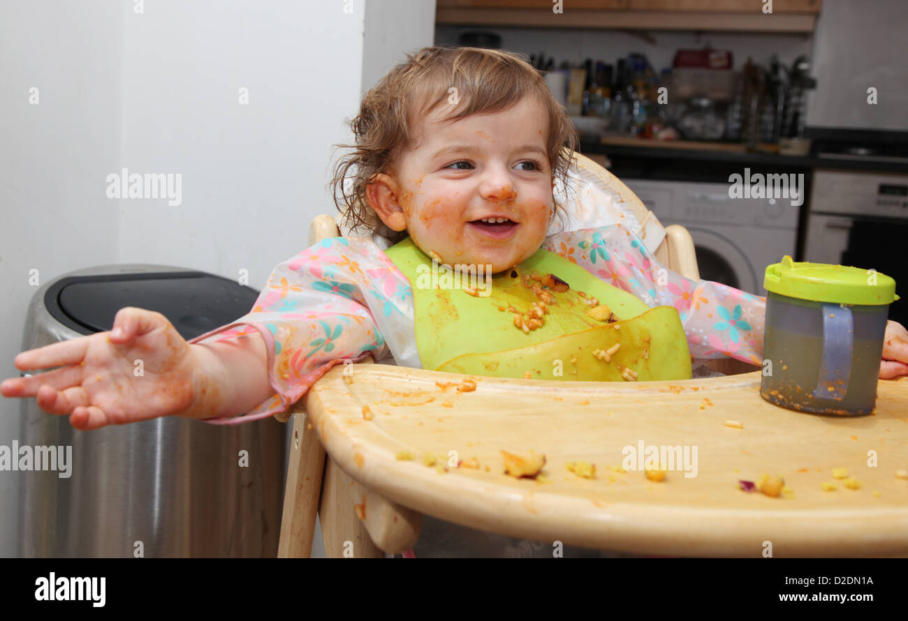 A messy lunchtime Stock Photo - Alamy