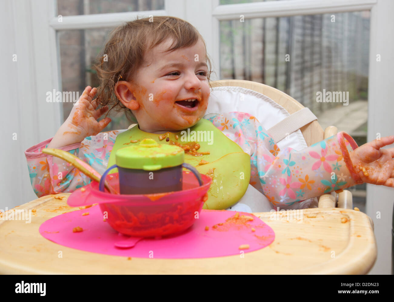 A messy lunchtime Stock Photo - Alamy