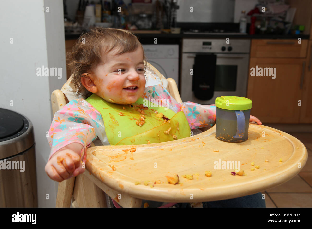 A messy lunchtime Stock Photo - Alamy
