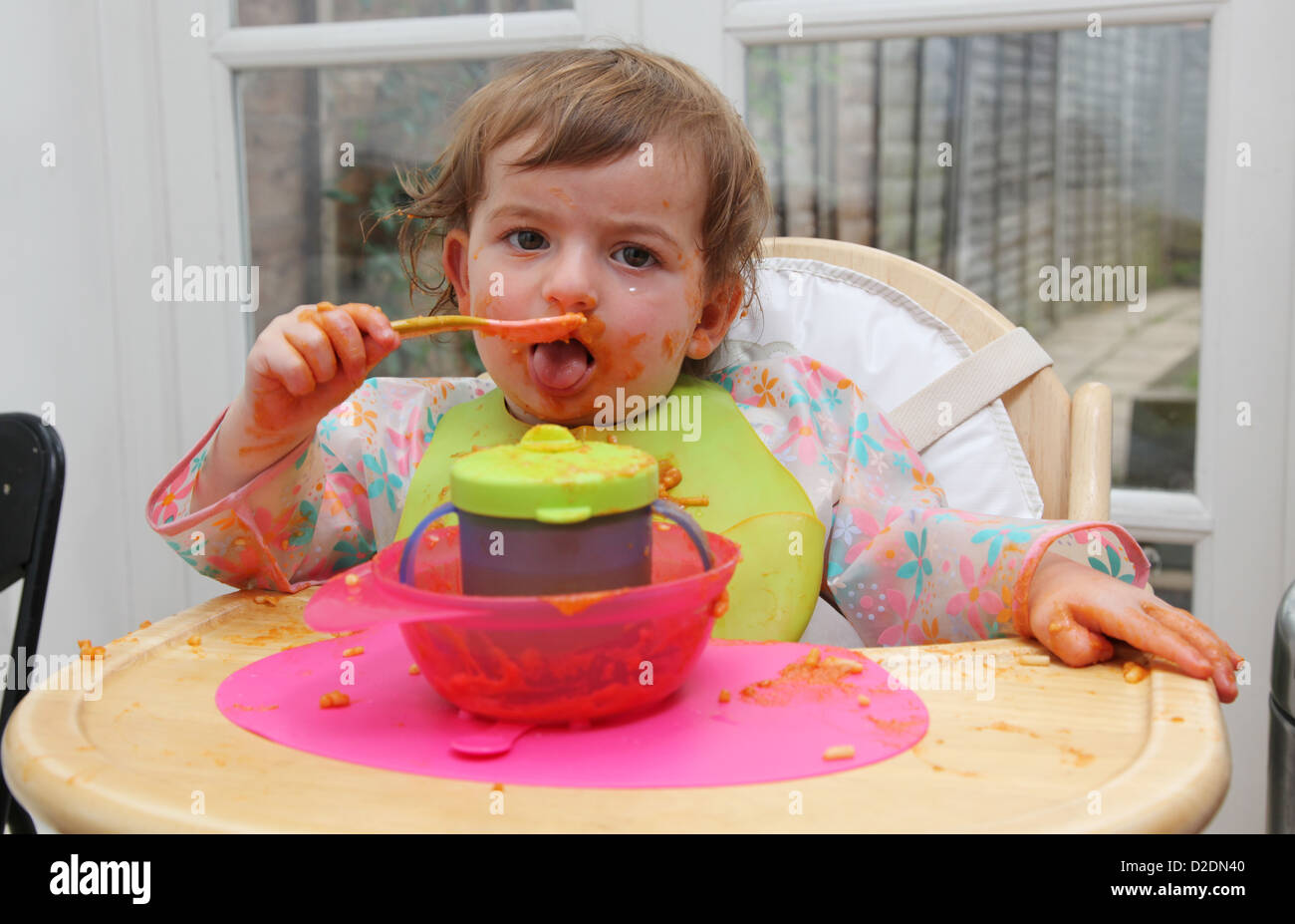 A messy lunchtime Stock Photo - Alamy
