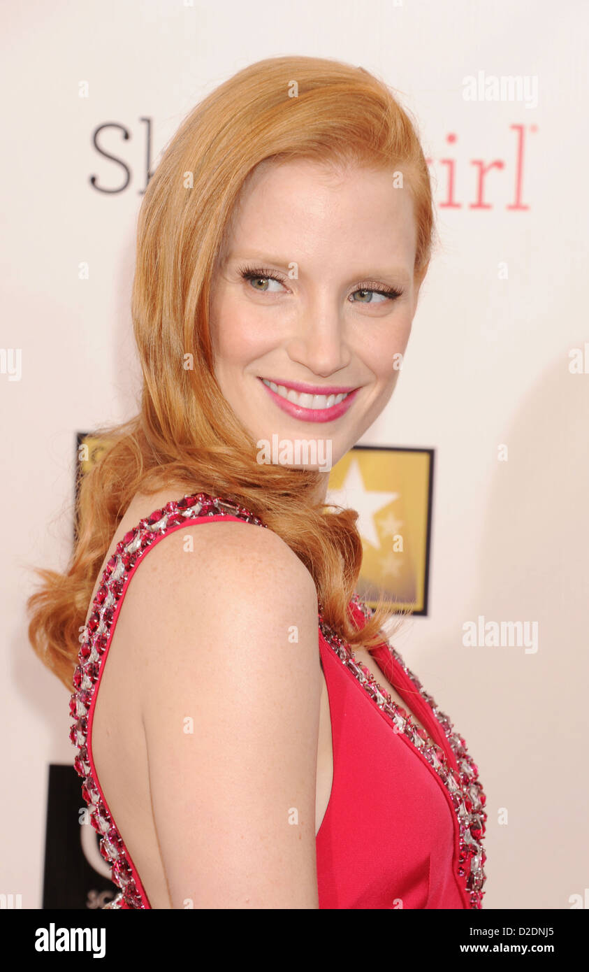 JESSICA CHASTAIN US stage and film actress in January 2013. Photo ...