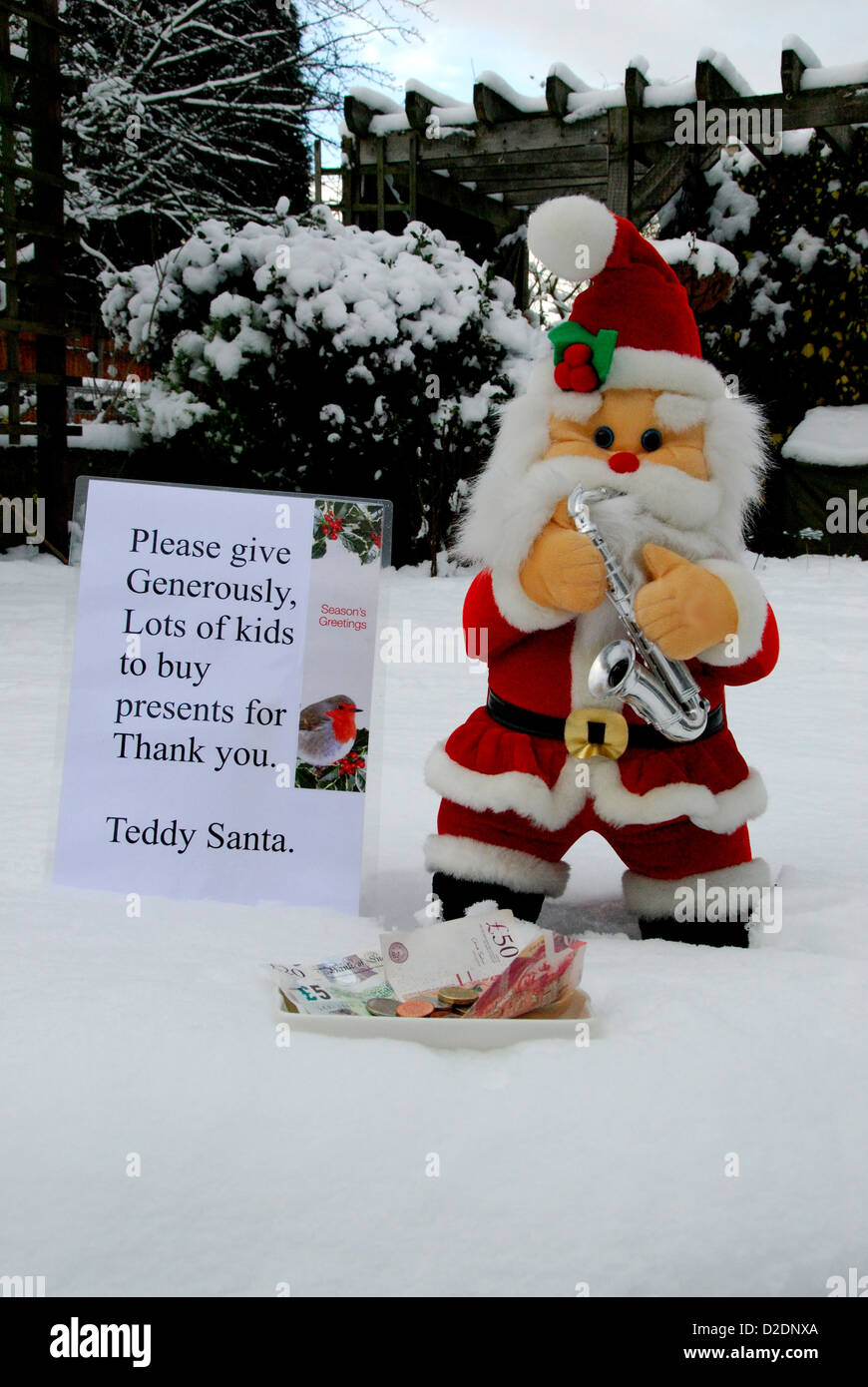 A toy Father Christmas Stock Photo - Alamy