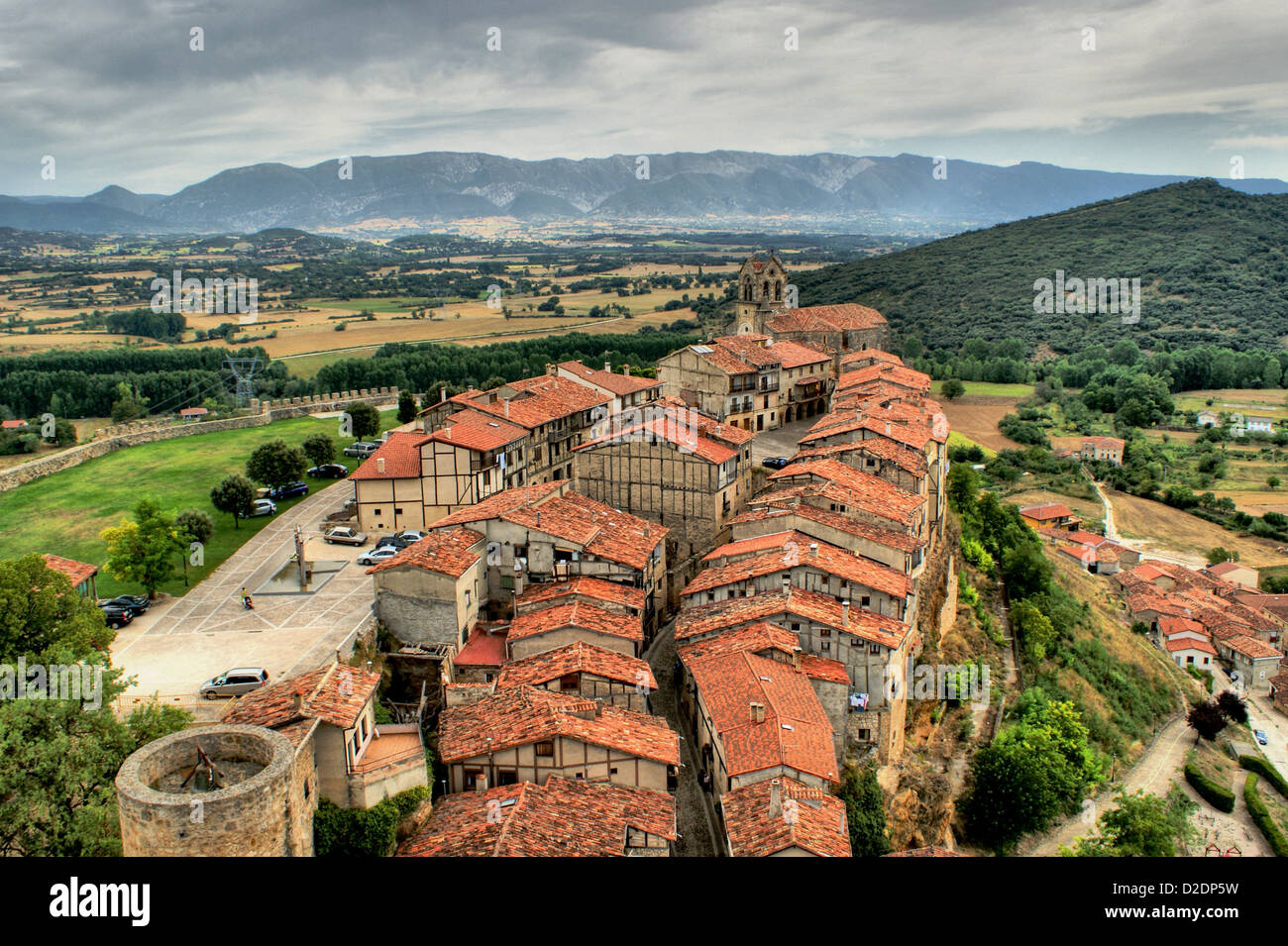 Panoramic view of Frias, Burgos, Spain Stock Photo - Alamy