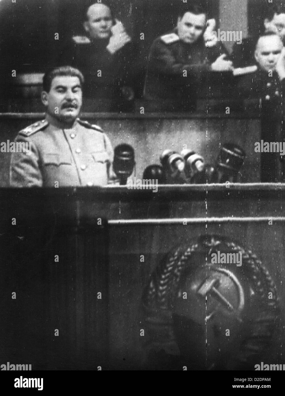 JOSEPH STALIN (1878-1953) speaking in Grand Hall of the Kremlin in 1944 ...