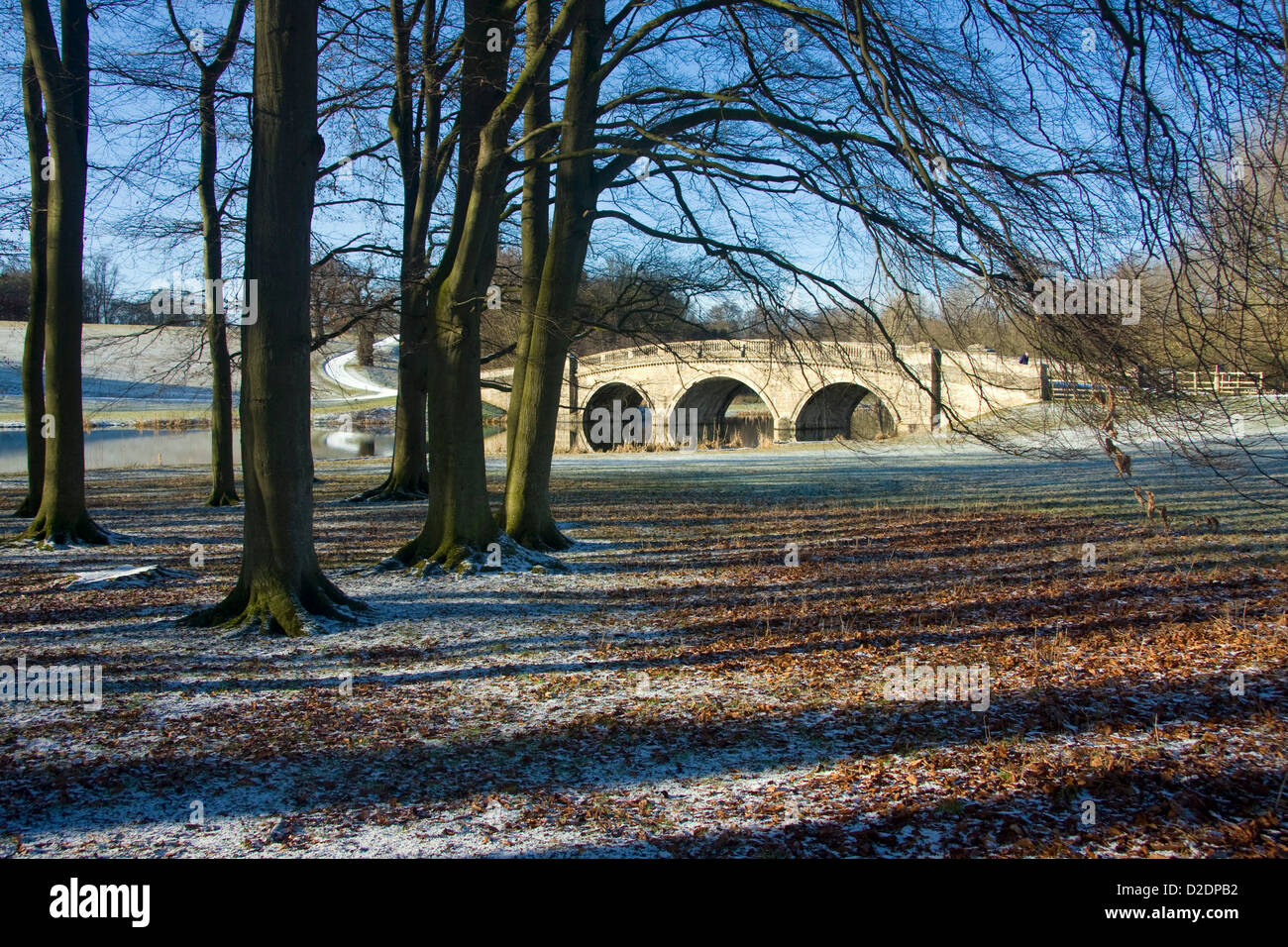 Bridge over the River Glyme, Blenheim Palace, England Stock Photo - Alamy