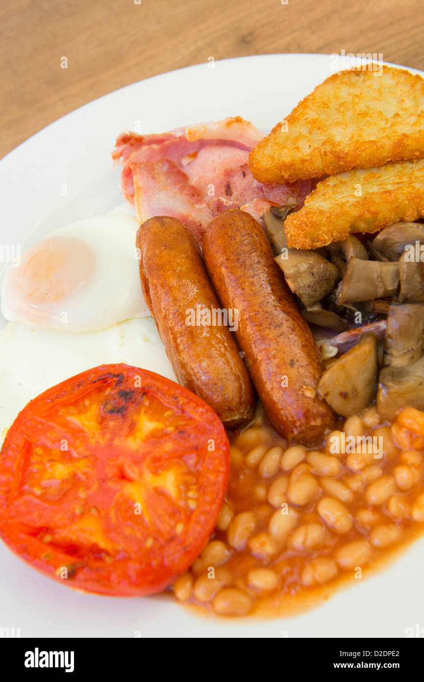 Full English cooked breakfast Stock Photo - Alamy