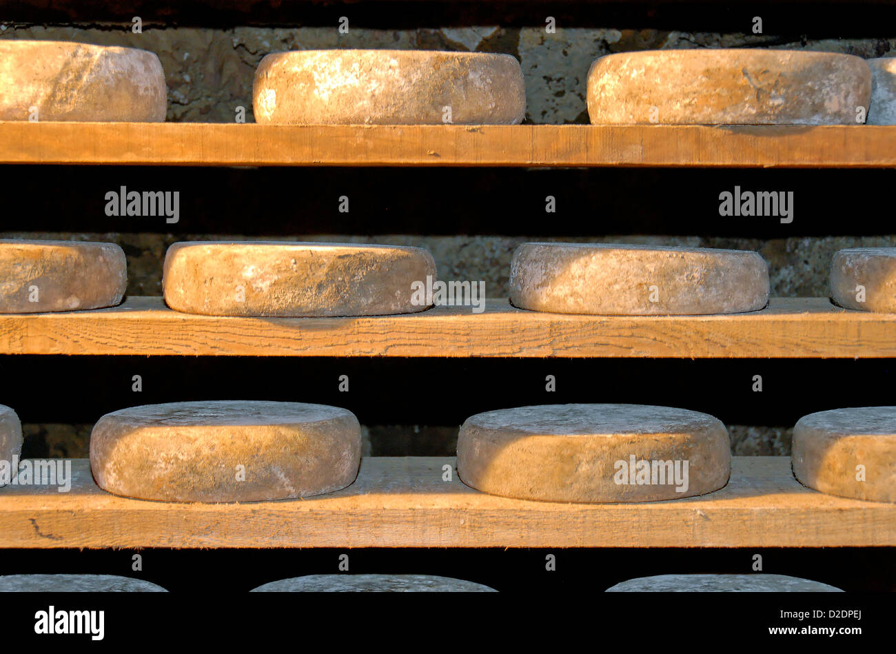 A cheese cellar, Lozere, Languedoc Roussillon, France Stock Photo - Alamy