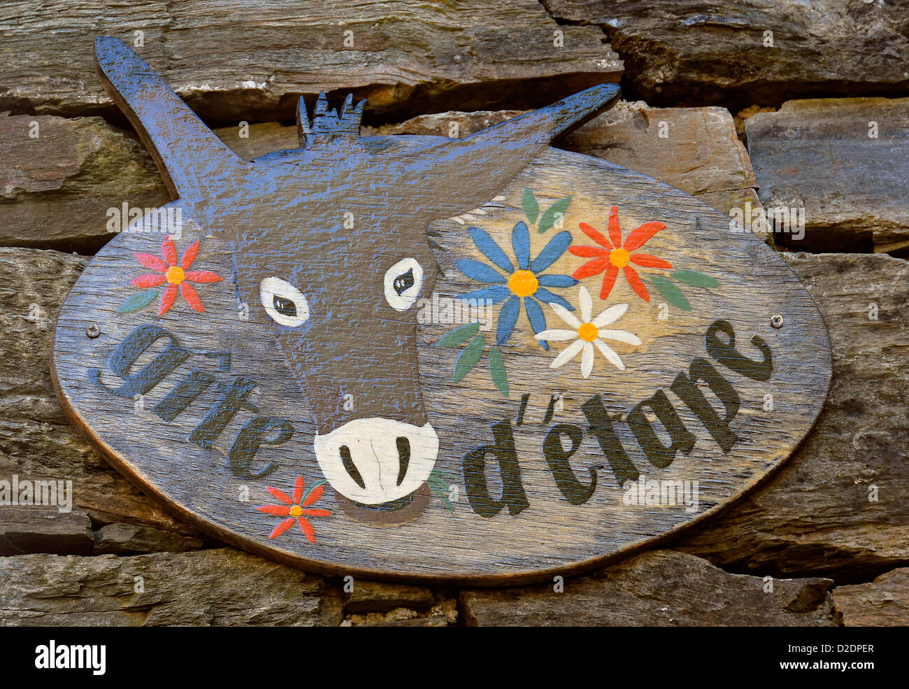 Rural gite sign france hi-res stock photography and images - Alamy