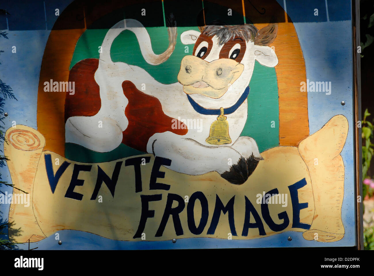 France, cheese market sign Stock Photo - Alamy
